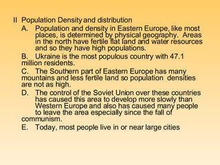 Population Patterns Of Europe | PPT