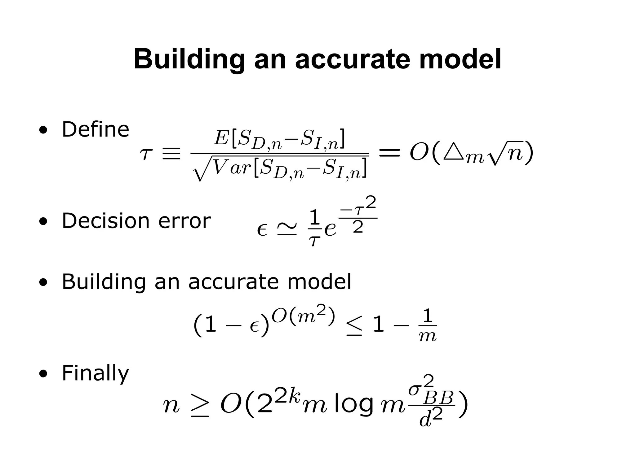 Population Sizing For Entropy Based Model Buliding In Genetic Algorithms Ppt