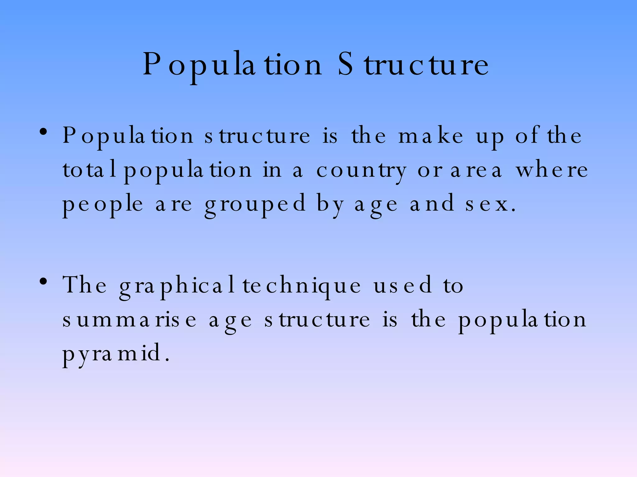 Population Structure | PPT