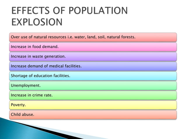 Population explosion M.SC, 2019 | PPT