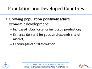 Population and economic development | PPTX