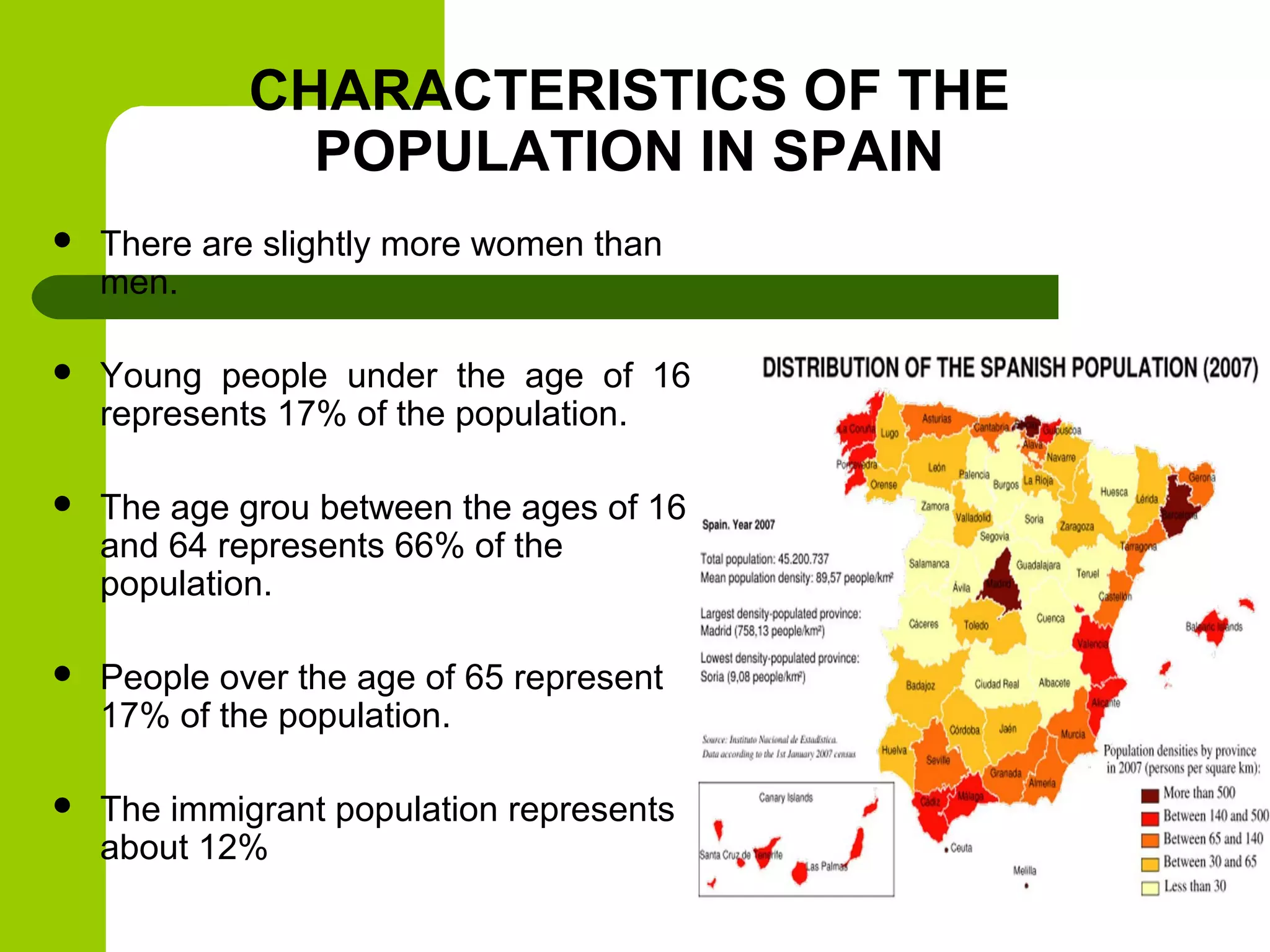 Population and economic sectors in spain andres | PPS