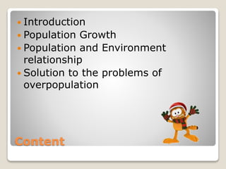 Population and environment | PPTX