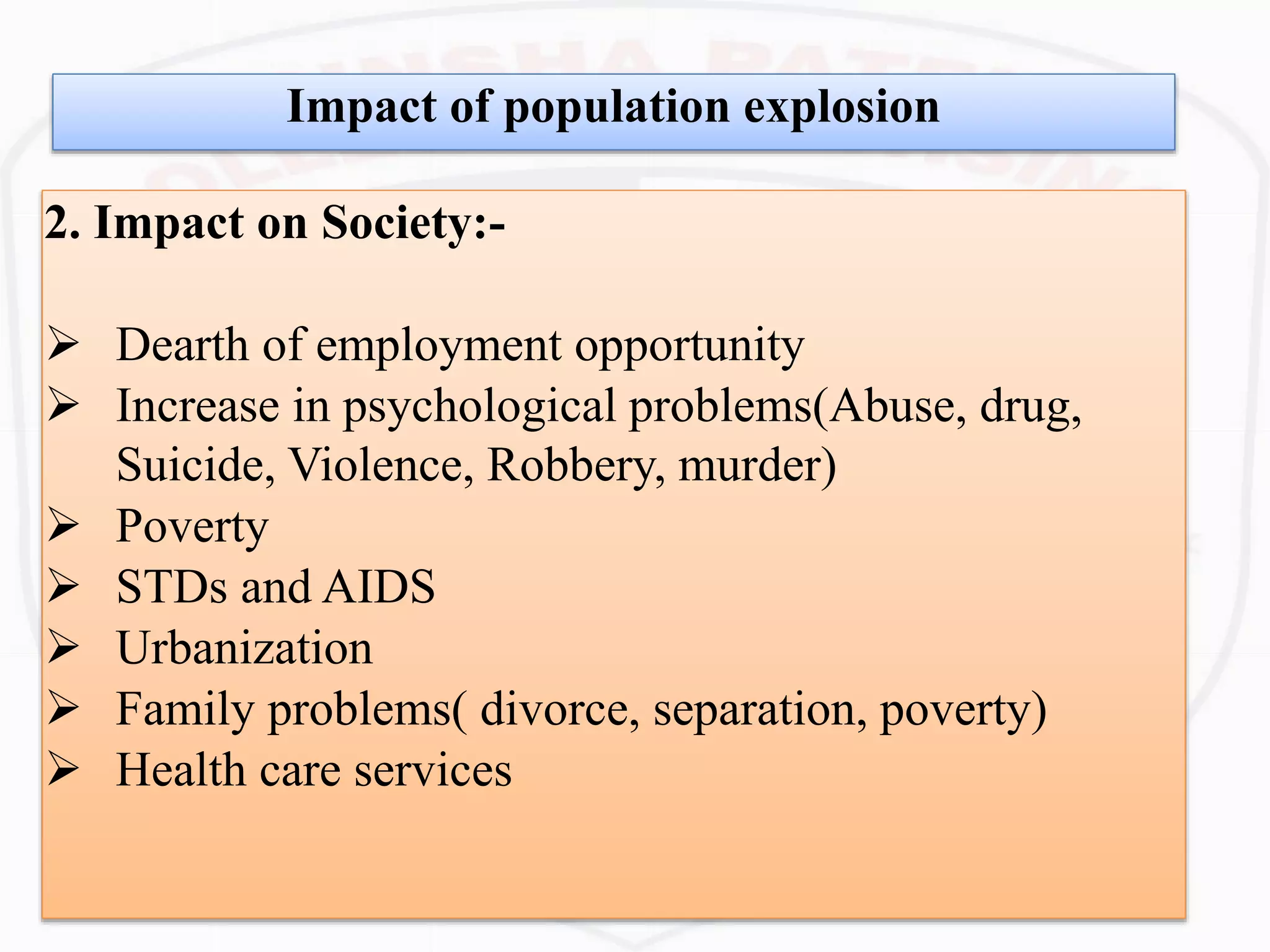 Population and its control | PPSX