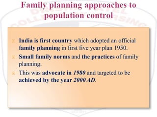 Population and its control | PPSX