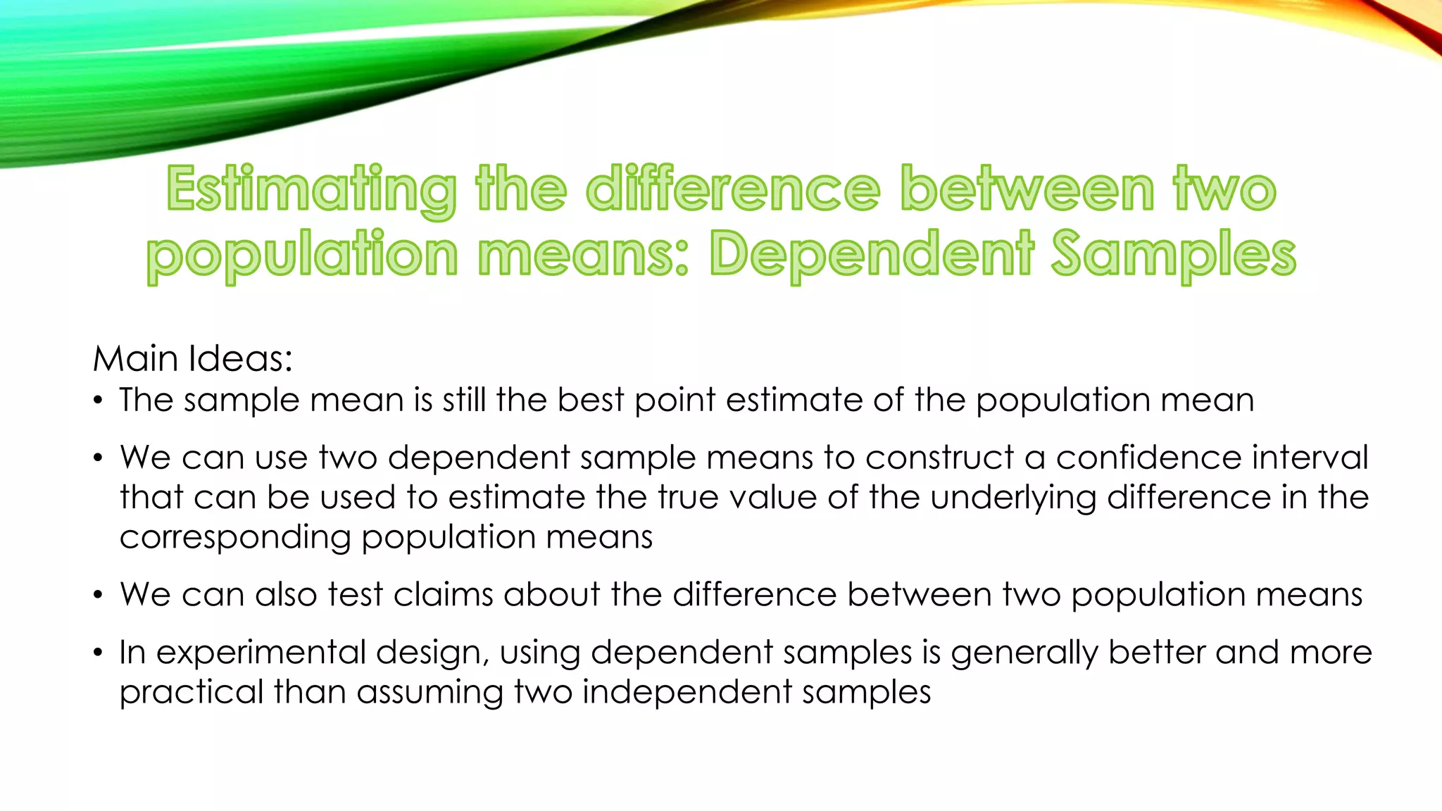 Population and sample mean | PDF