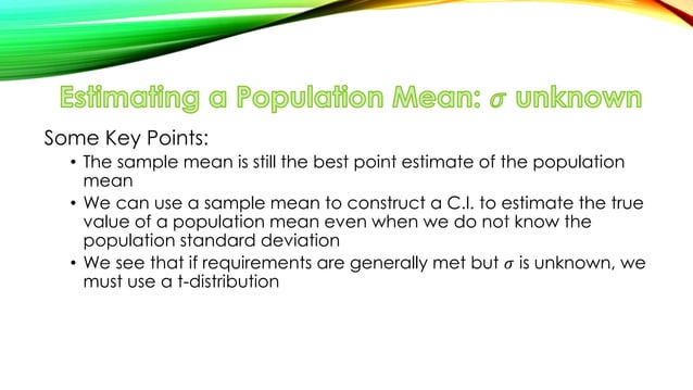 Population and sample mean | PDF | Standardized Testing | Educational ...