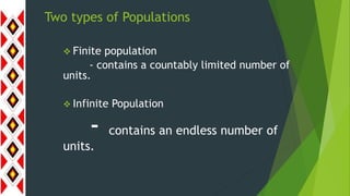 Population and sampling | PPTX | Science