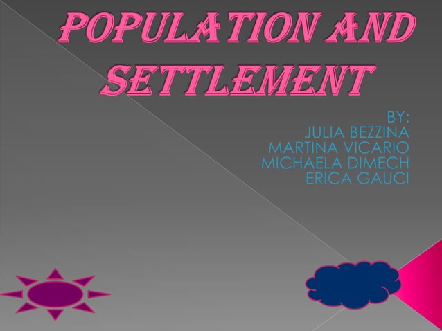 Population and settlement | PPTX