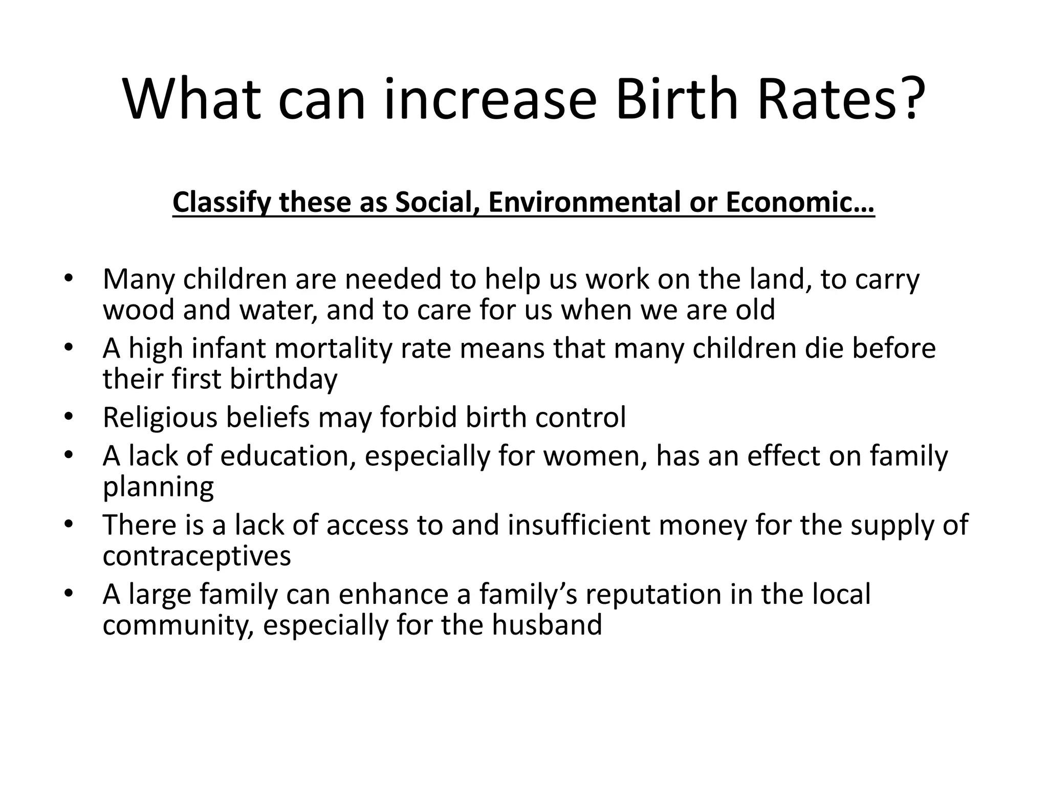 Population birth and death rates higher ks | PPT