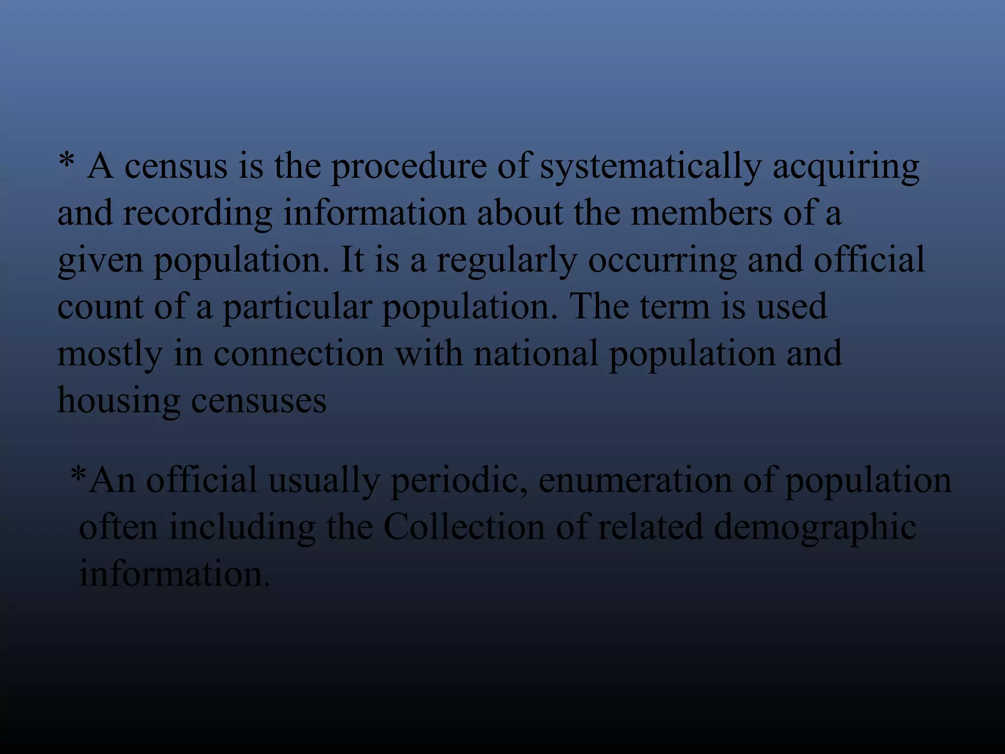 Population census in india | PPT