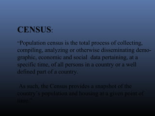 Population census in india | PPT