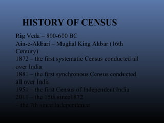 Population census in india | PPT