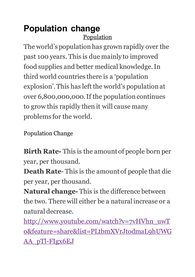 Population Change | DOCX