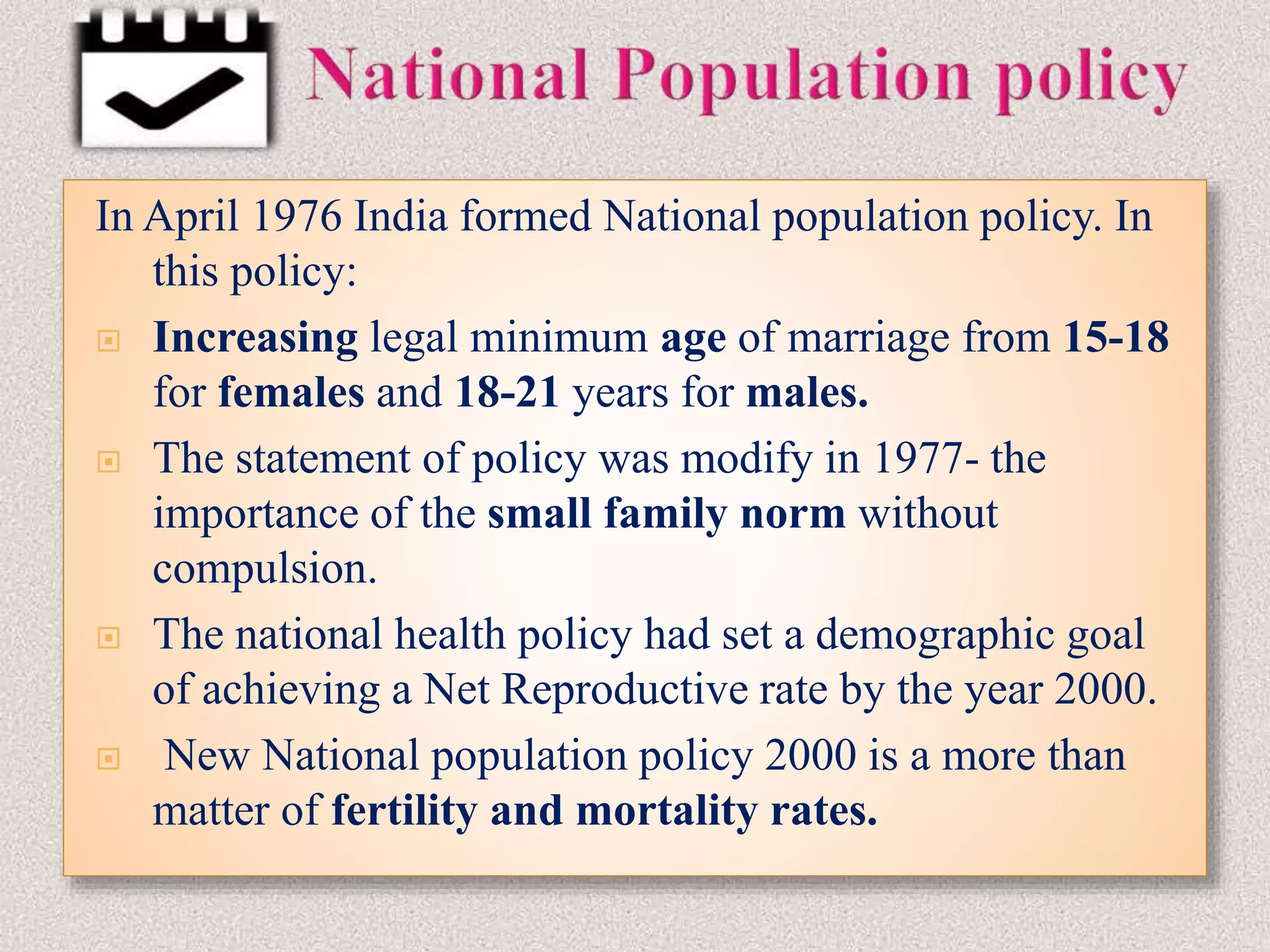 Population Control and Related Health Programmes | PPTX