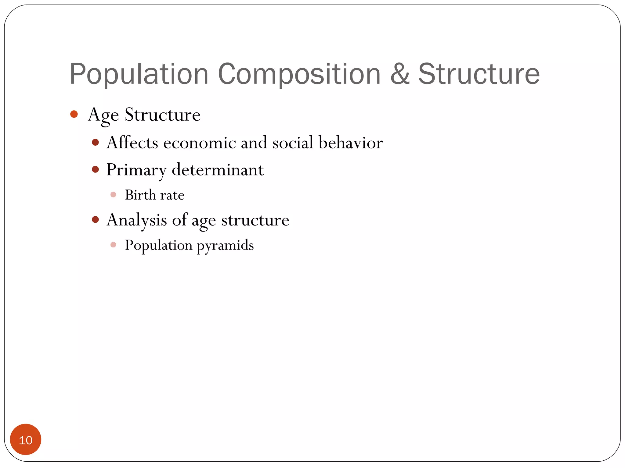 Population Composition & Structure | PPT