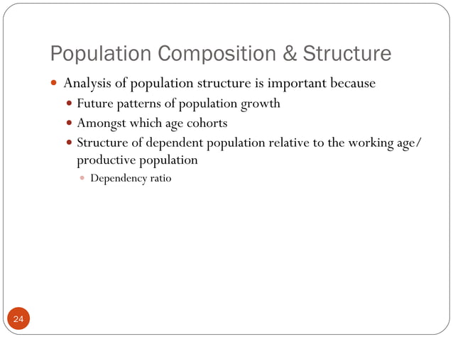 Population Composition And Structure Ppt