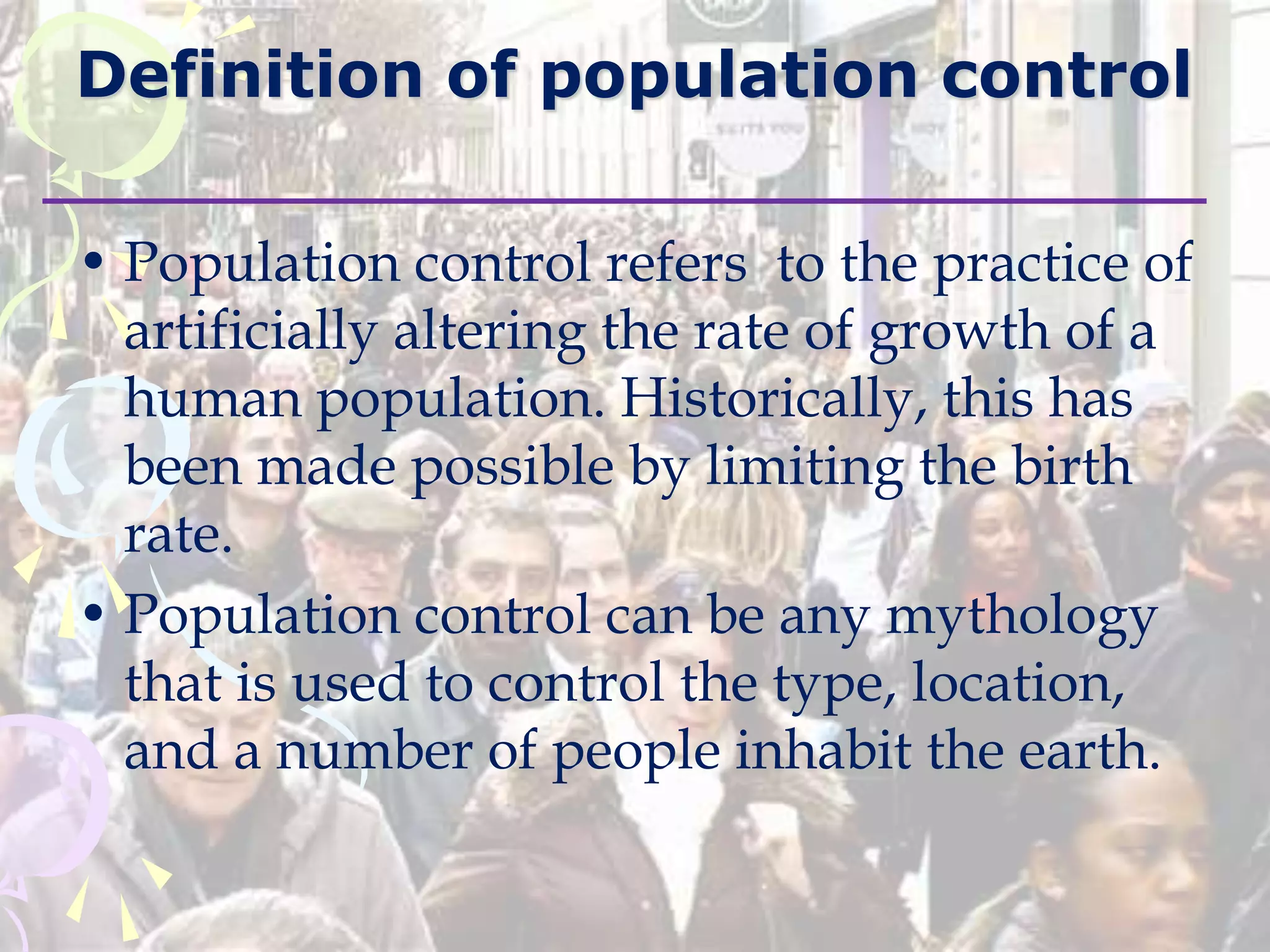 Population Control | PPTX