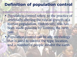 Population Control | PPTX