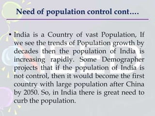Population Control | PPTX