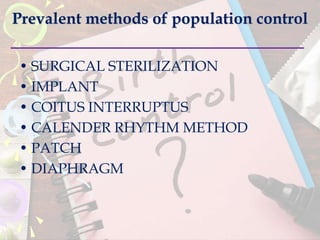 Population Control | PPTX