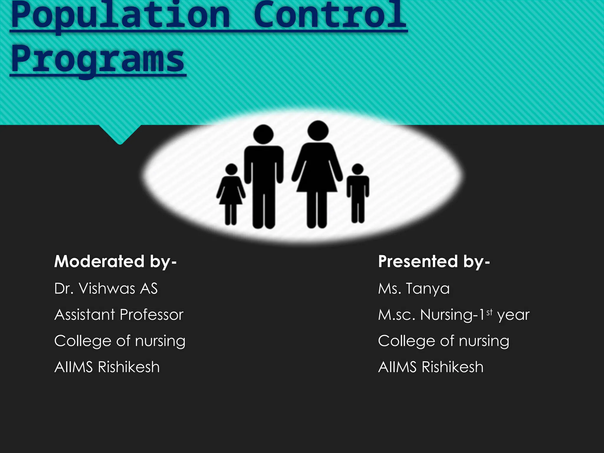 population control programme- community health nursing | PPTX