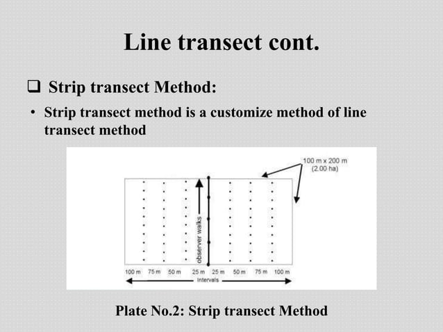 Population Counting Method Line Transect Point Count Mark And