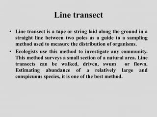 Belt Transect Sampling