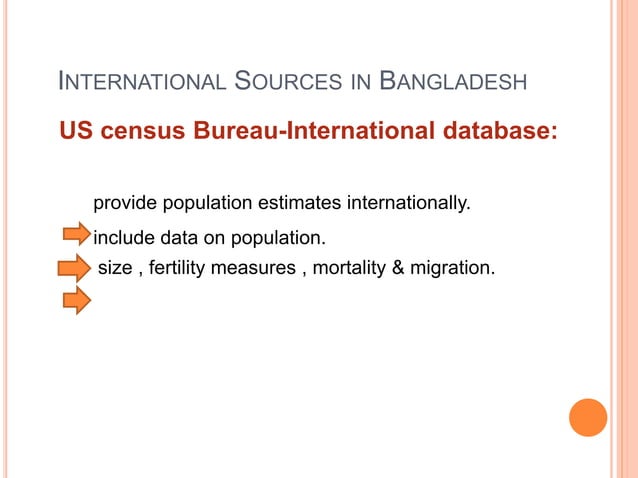 Population data sources | PPTX | Geography | Science