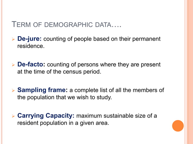 Population data sources | PPTX | Geography | Science