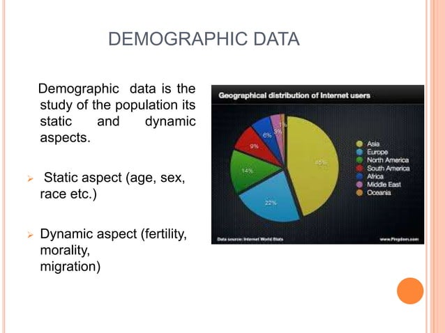 Population data sources | PPTX | Geography | Science