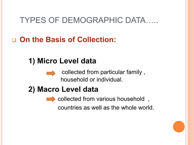 Population data sources | PPTX | Geography | Science