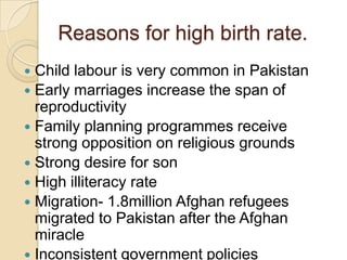 Population: Demography of Pakistan | PPTX