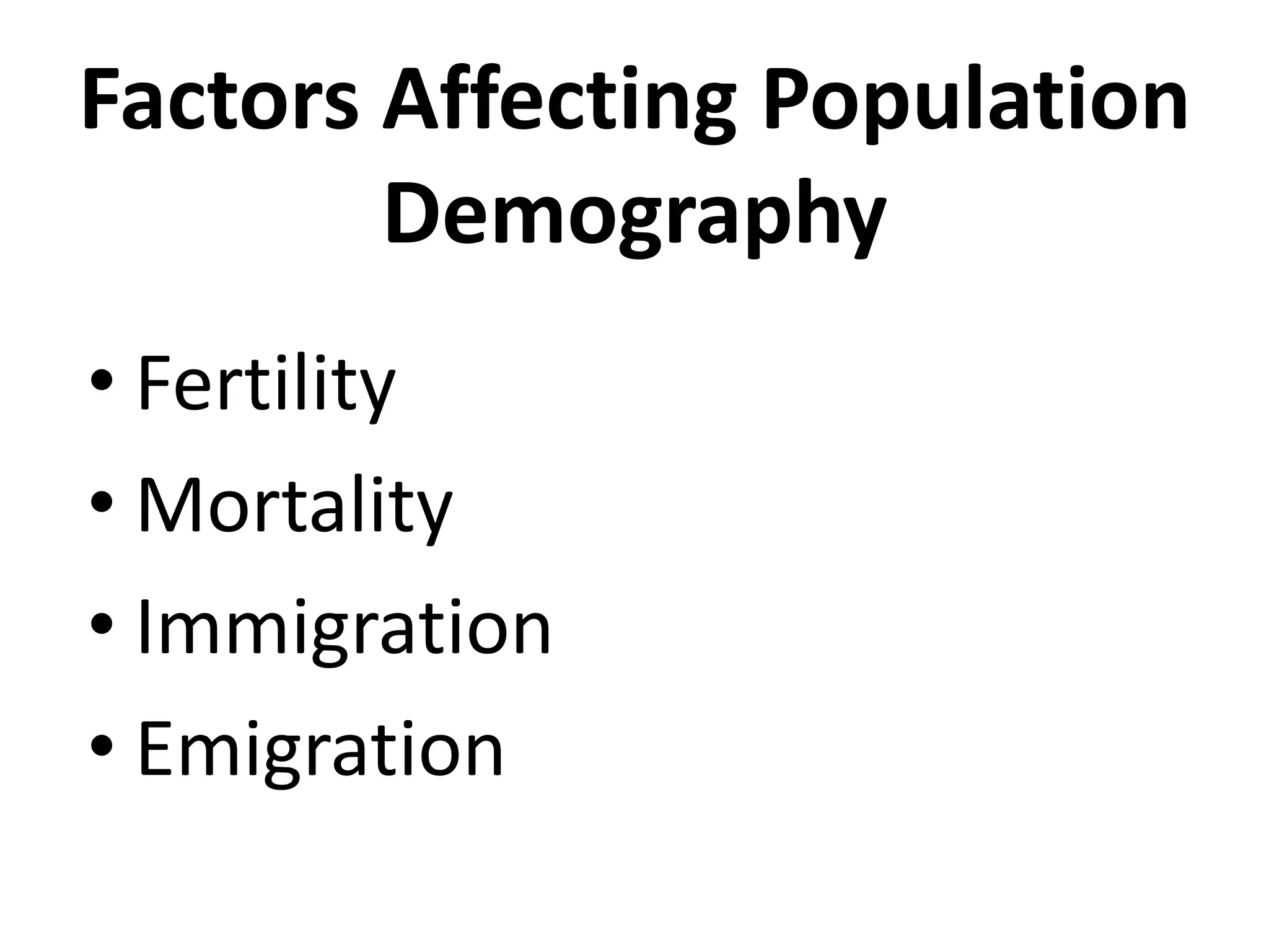 Population demography and dynamics | PPTX