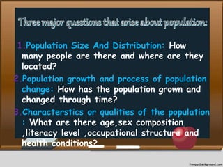 Population ( class 9 ) | PPTX