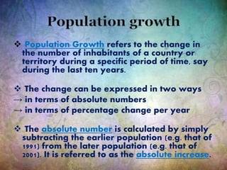 Population ( class 9 ) | PPTX
