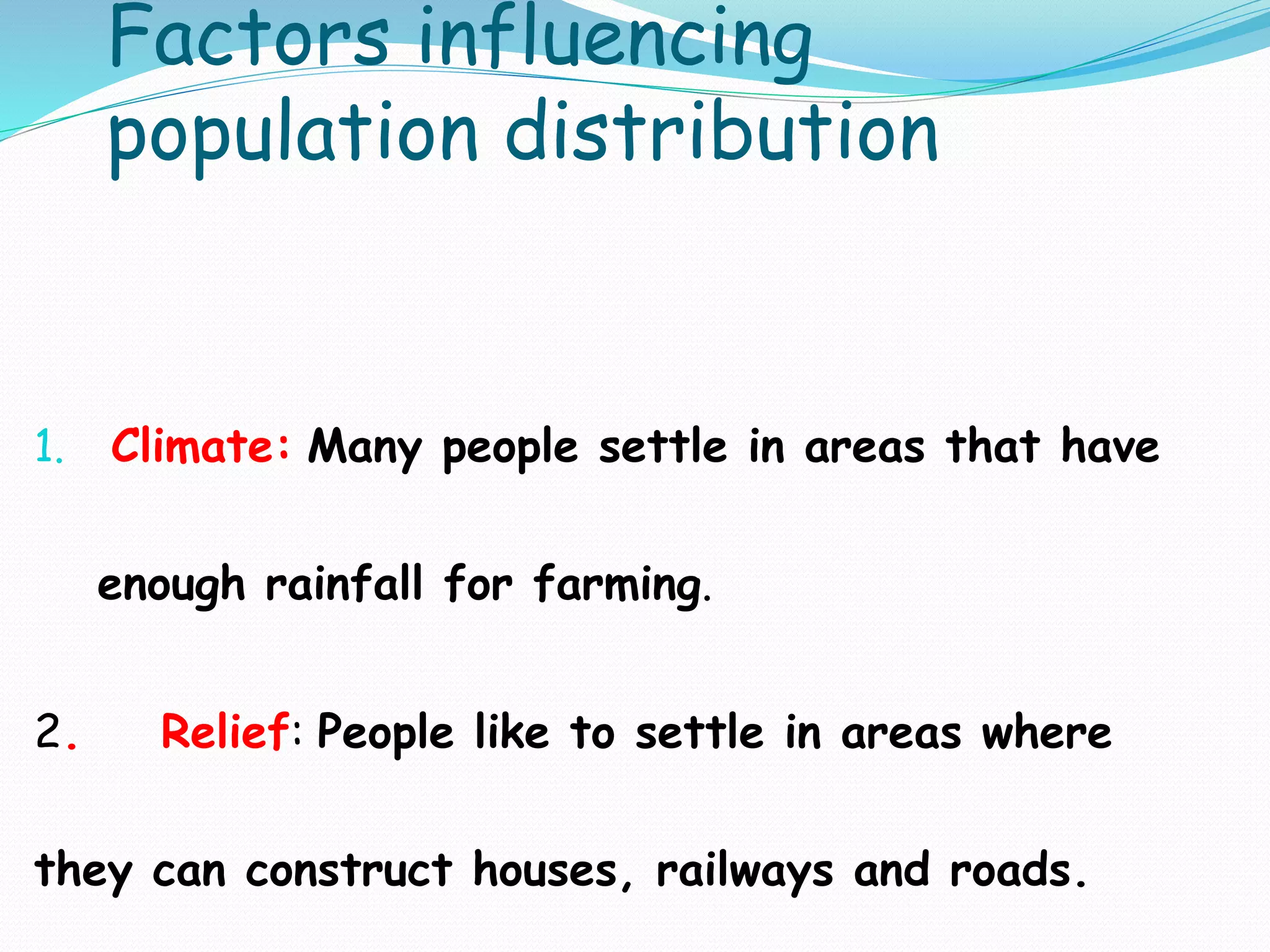 Population distribution | PPT