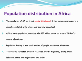 Population distribution | PPT