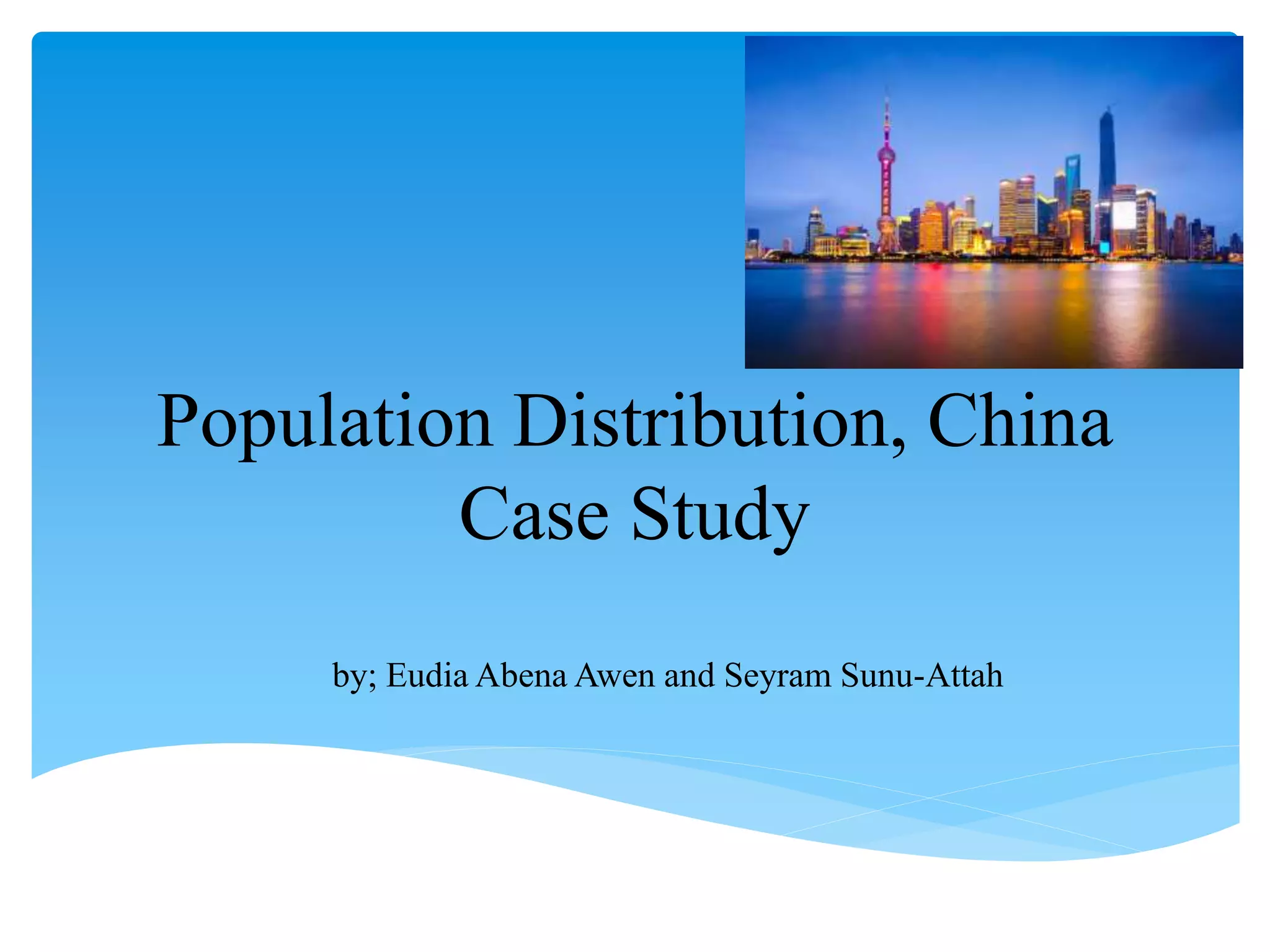 Population distribution in China 1 | PPTX
