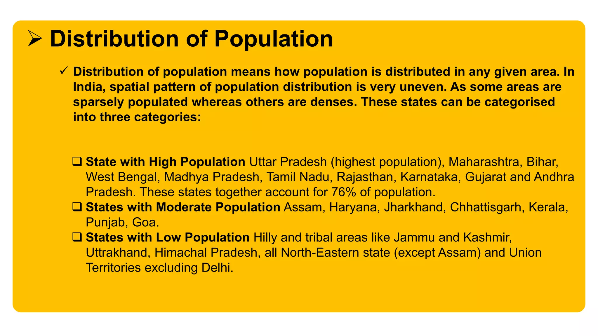 Population distribution, density, growth and composition | PPTX
