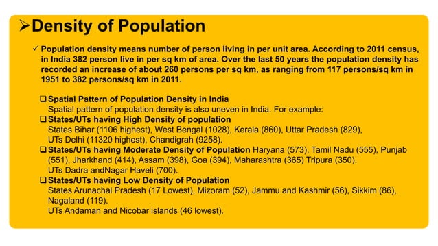 Population distribution, density, growth and composition | PPTX ...