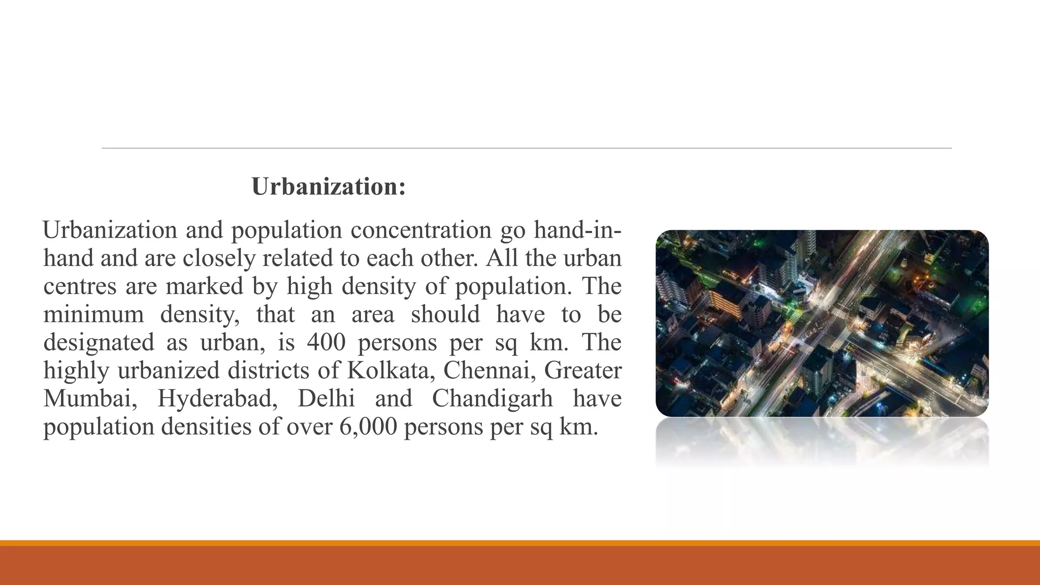 Population distribution in India and Factors affecting the distribution ...
