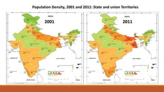 Population distribution in India and Factors affecting the distribution | PPTX
