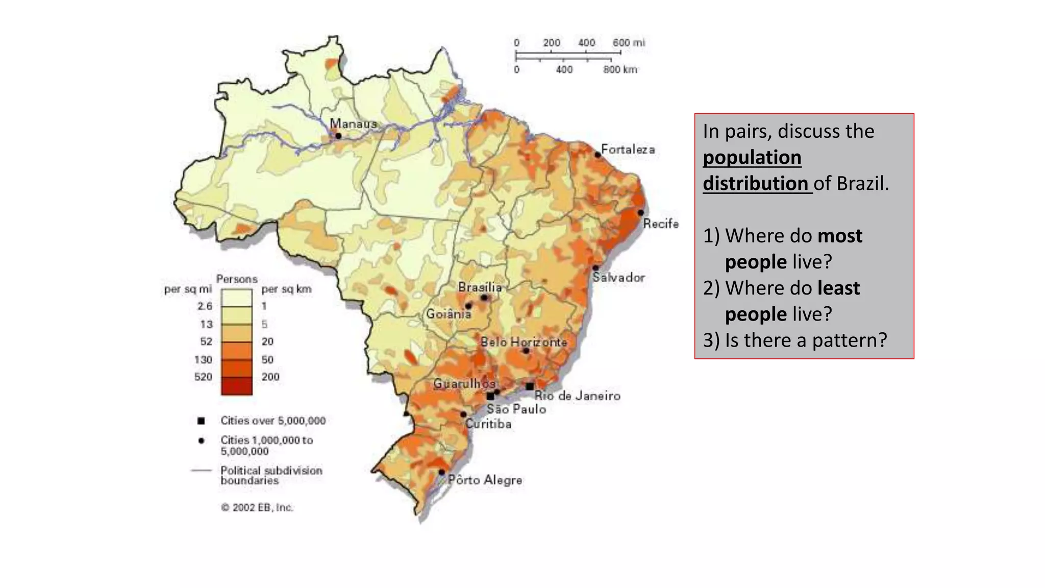 Population distribution of brazil | PPT