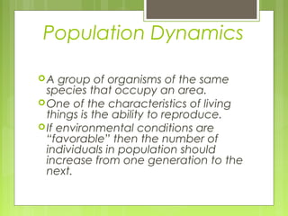 Population dynamics | PPT