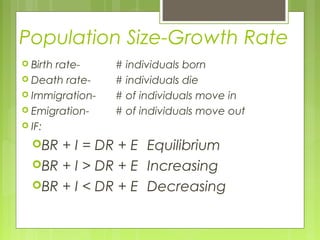 Population dynamics | PPT