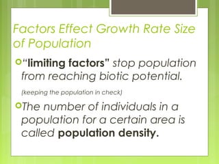 Population dynamics | PPT