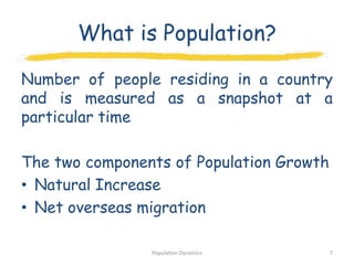 Population Dynamics | PPTX