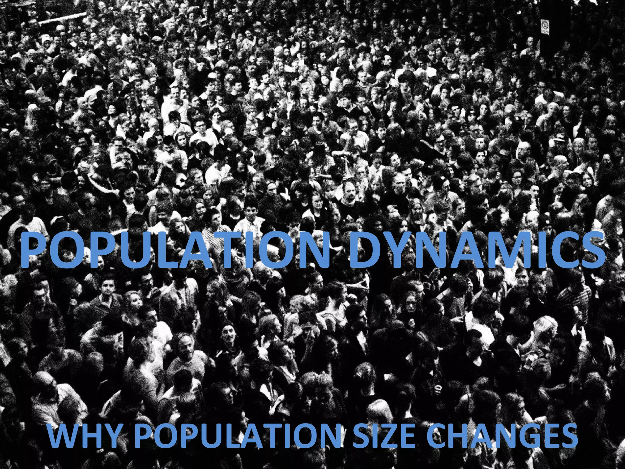 Population dynamics | PPT