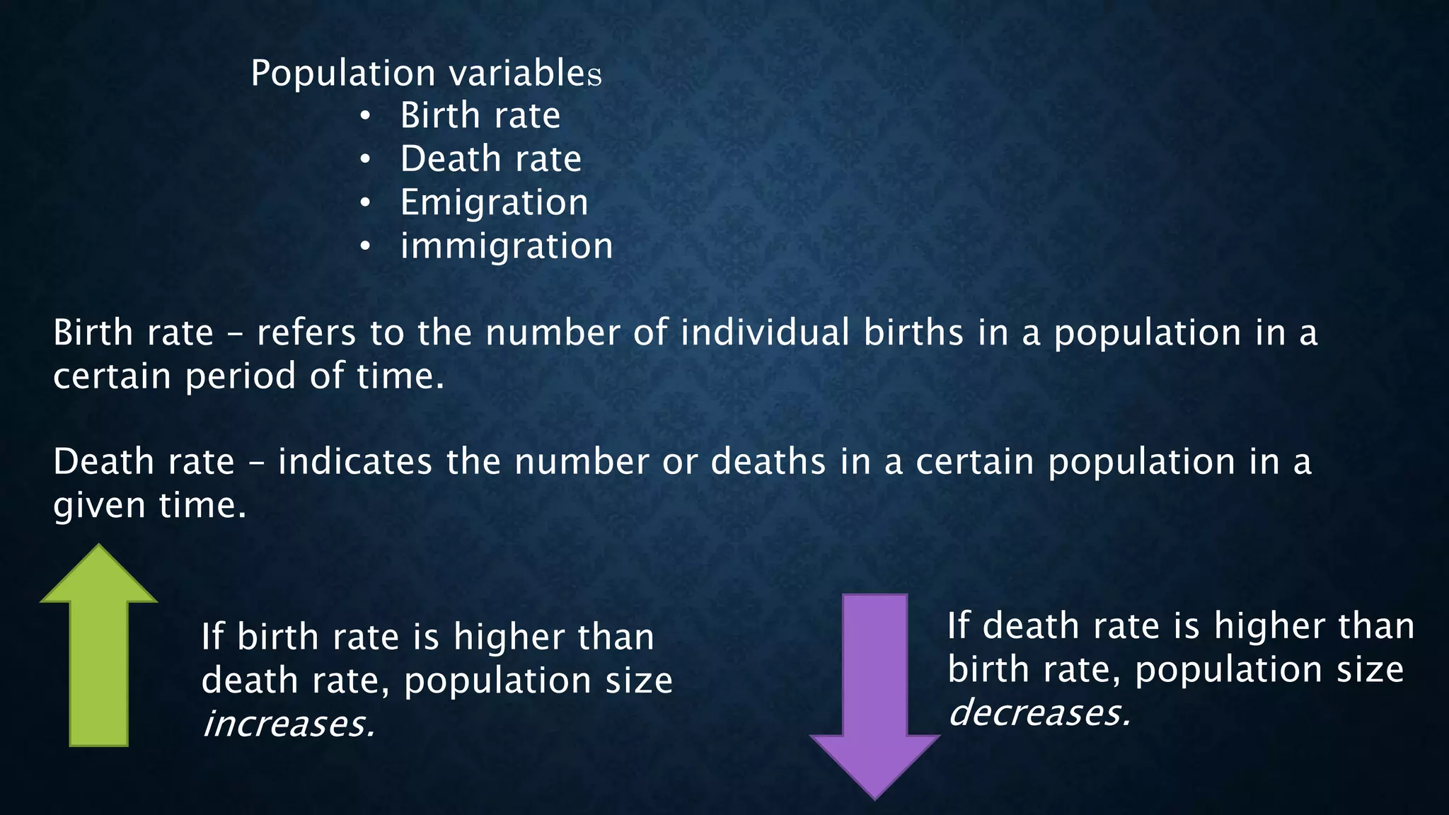 Population dynamics | PPTX